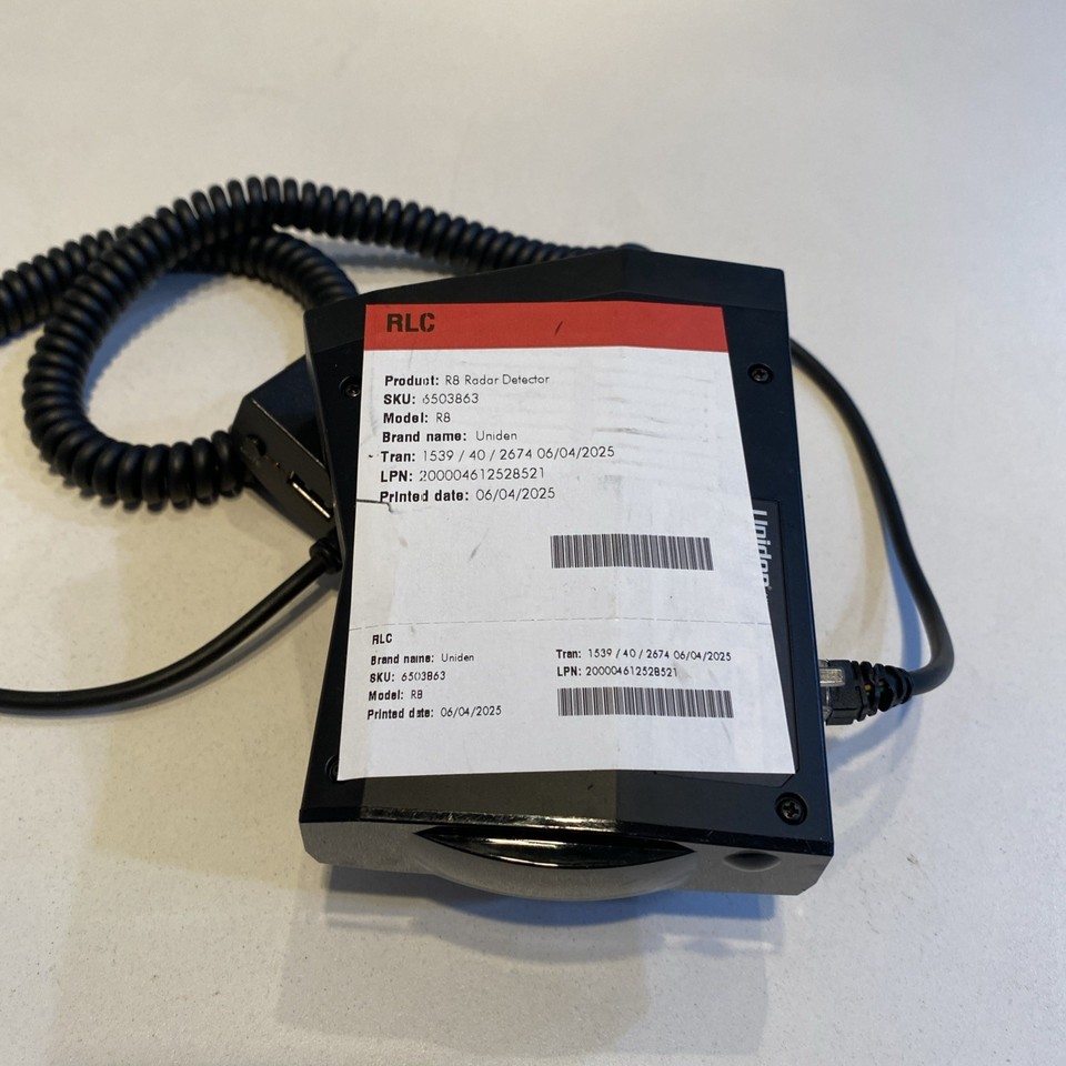 Uniden R8 Radar Detector Black | eBay