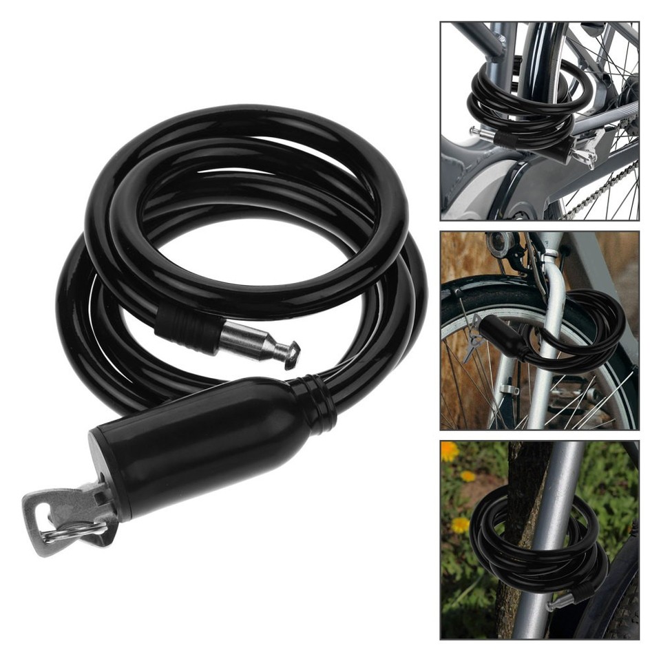 Set of 5 Bike Chain Lock Cable with Key Bicycle Chains and Locks | eBay ...
