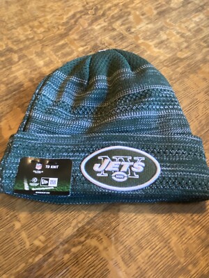 New NEW ERA NFL NEW YORK JETS football beanie pattern two toned hat cap ...