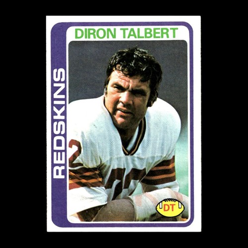 Diron Talbert 1978 Topps Washington Redskins #276 R308J 4 | eBay