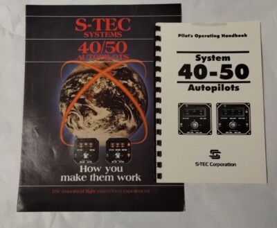 S-TEC Systems 40/ 50 Autopilots Pilots Operating Handbook & Brochure ...