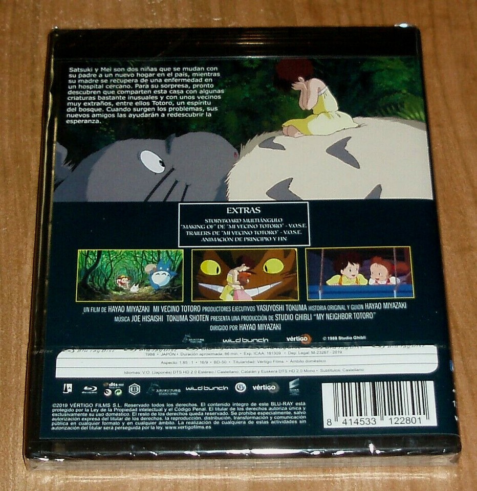 Il Mio Vicino Totoro (Tonari Non Totoro) Blu-Ray Nuovo Sigillato Studio ...