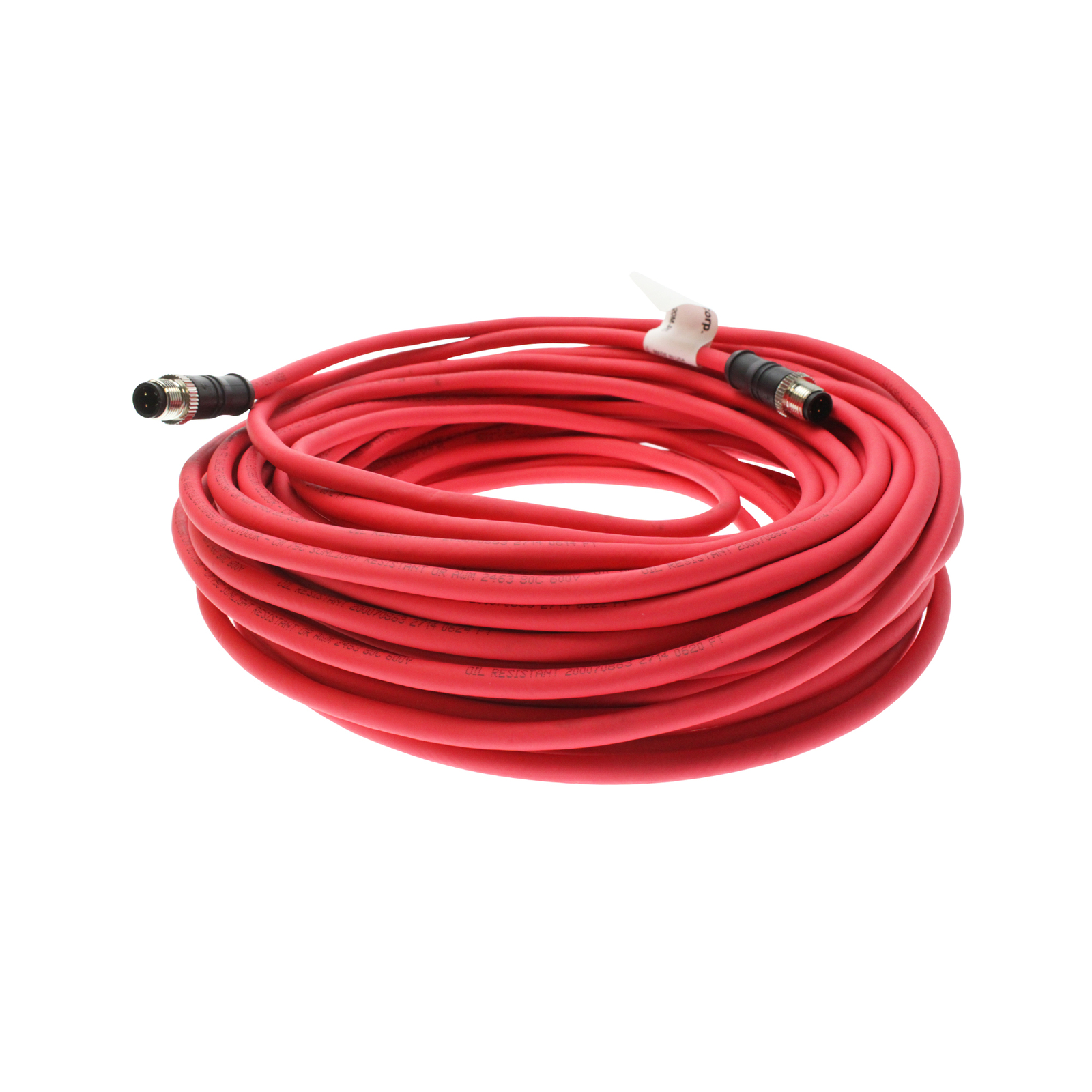 MENCOM MDE45WB-4MMP-20M-RD ETHERPLUG 4-PIN MALE TO MALE CABLE ASSEMBLY ...