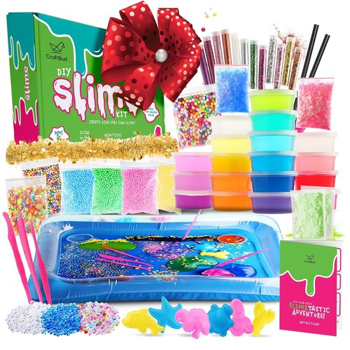 Slime Kit pour Enfants 18 Couleur Making Glitters Mousse Boules Perles ...