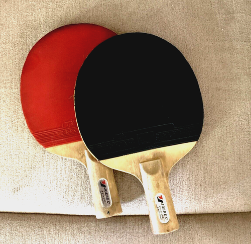 2 Joerex Table Tennis Paddles by Mesuca Creations Black & Red 1500 | eBay