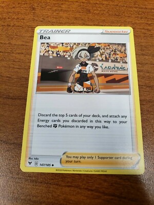 Pokémon TCG Trainer supporter Bea Vivid Voltage 147/185 Regular ...