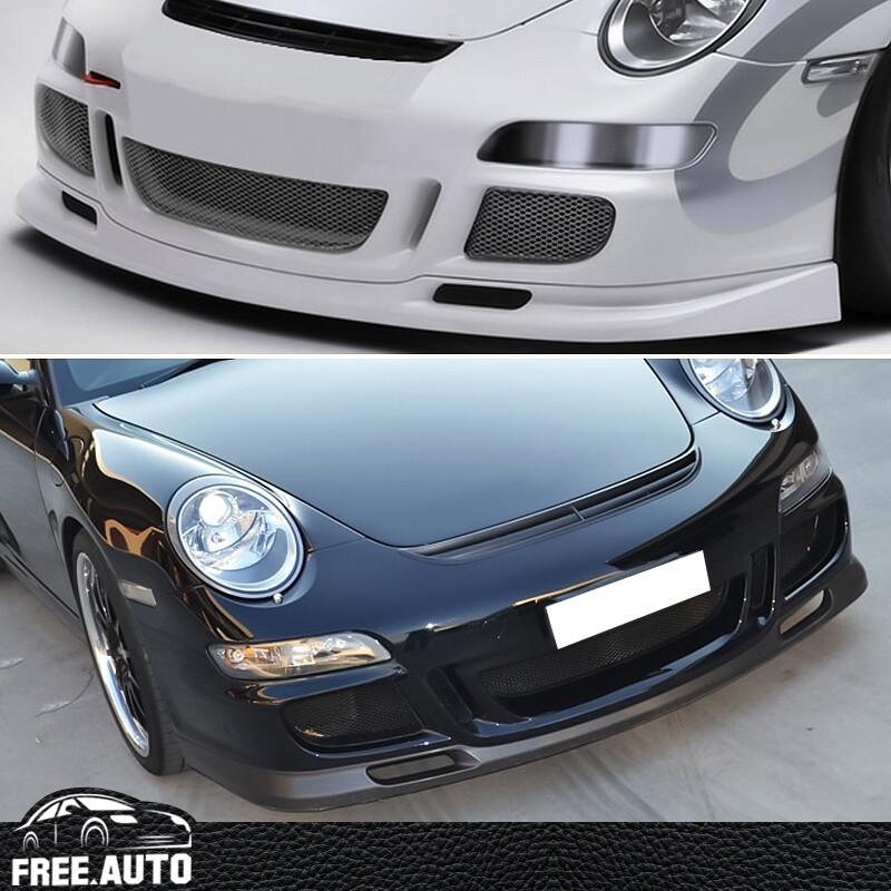 Fits 05-08 Porsche 997 911 2Dr Front Bumper Lip Spoiler GT3 Style ...