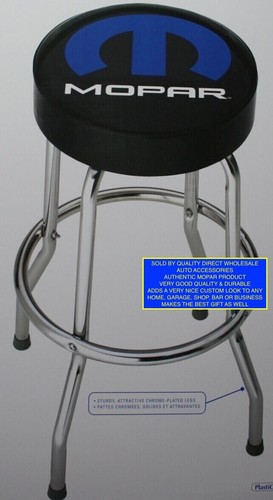 Mopar Bar Stool chair shop work garage man cave Dodge Chrysler Plymouth ...