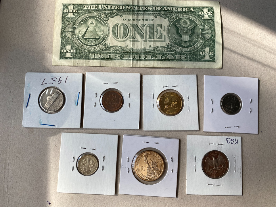 Collectible Mixed Lot US Old Money-$1.00 Star Note, Silver Dime, BU ...