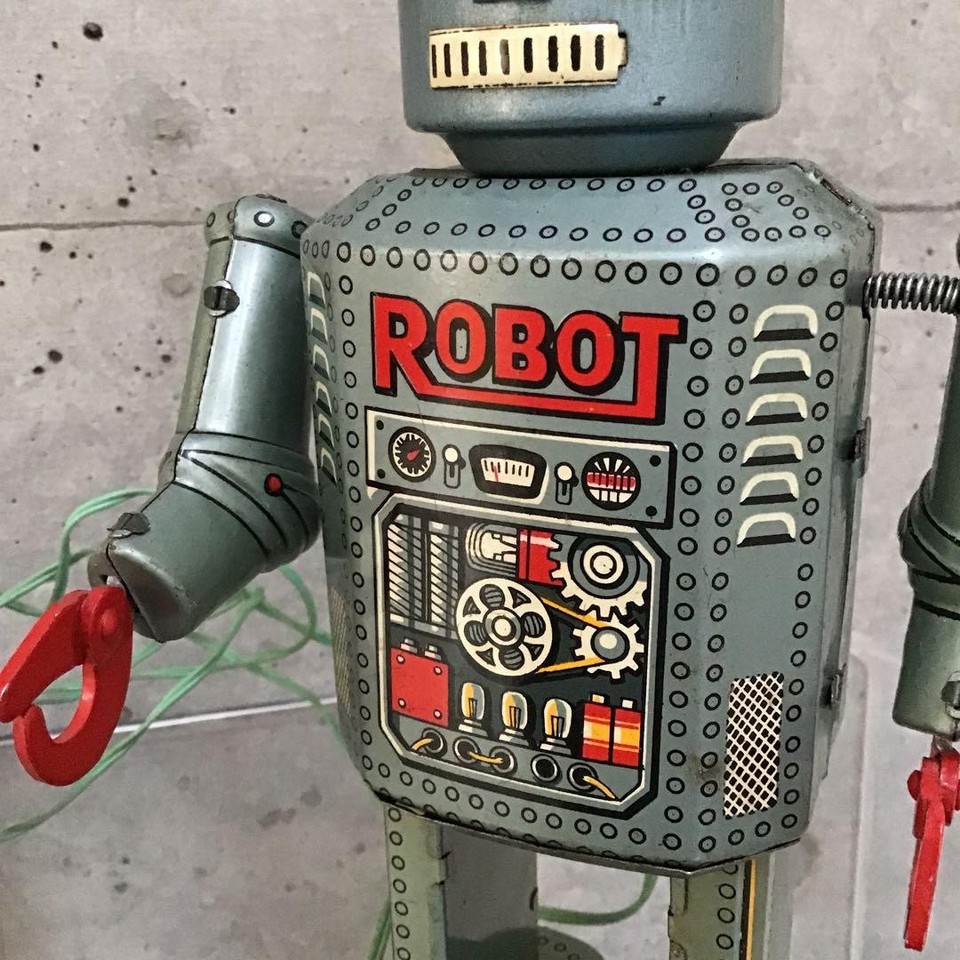 Masudaya Original 1950s Tin Toy Robot R-35 Showa Retro | eBay