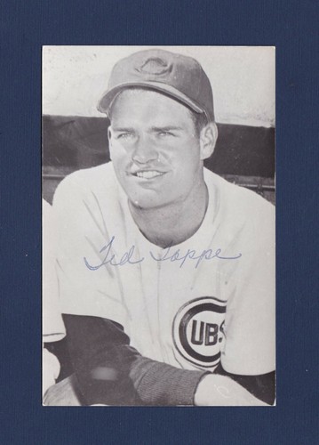 Ted Tappe signed Chicago Cubs kodak baseball postcard 1931-2004 | eBay