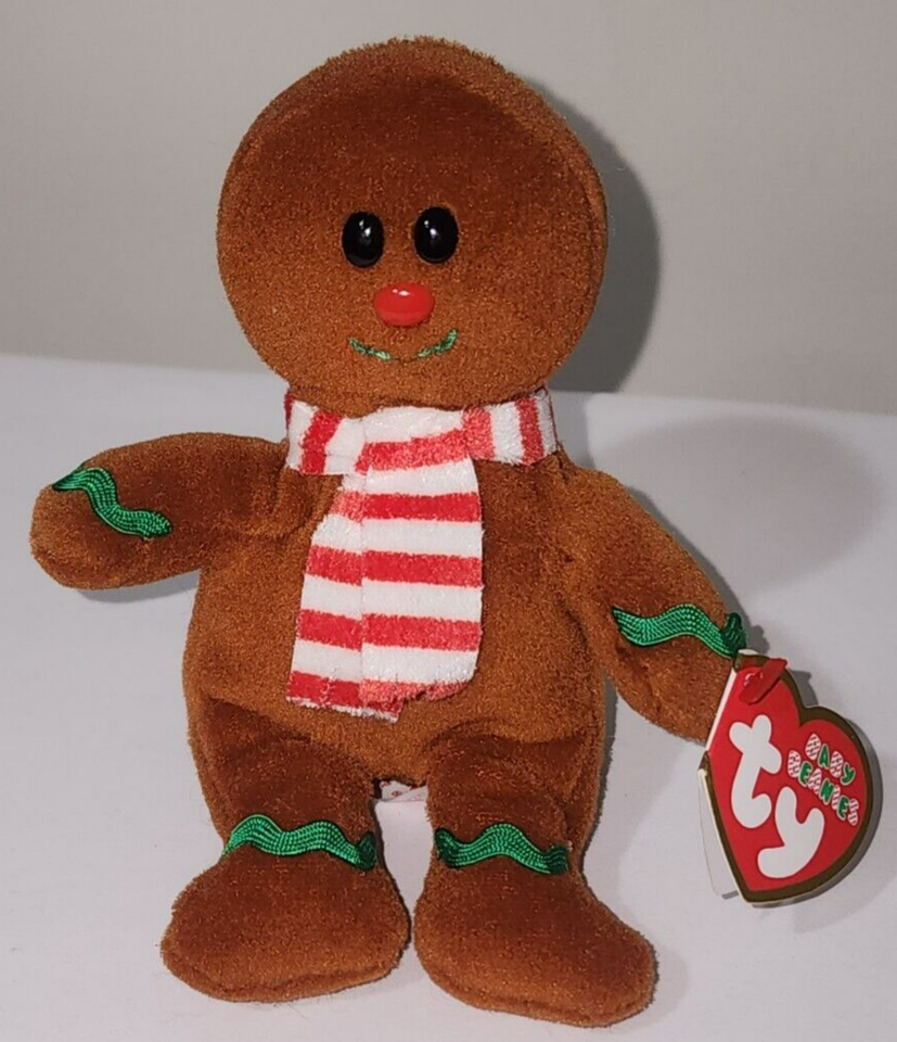 Ty Holiday Baby Beanie - YUMMY the Gingerbread Man Ornament Plush 4 ...