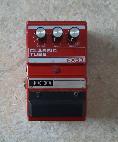 DOD Digitech FX53 Classic Tube Overdrive Rare Vintage Guitar Effect ...