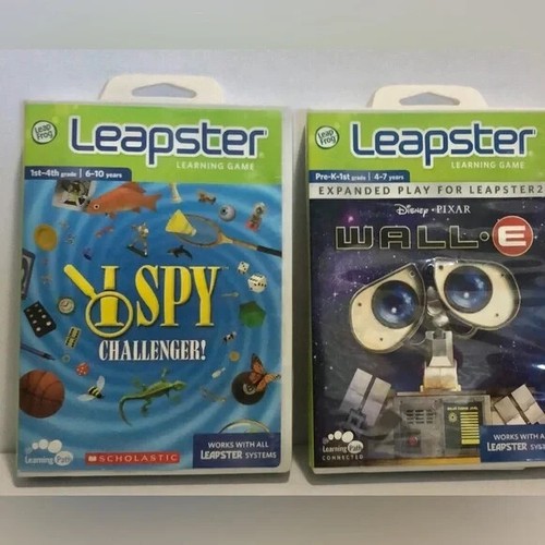 Leapfrog Leapster‎ Learning Games Bundle Wall-E I Spy Challenge ages 4 ...