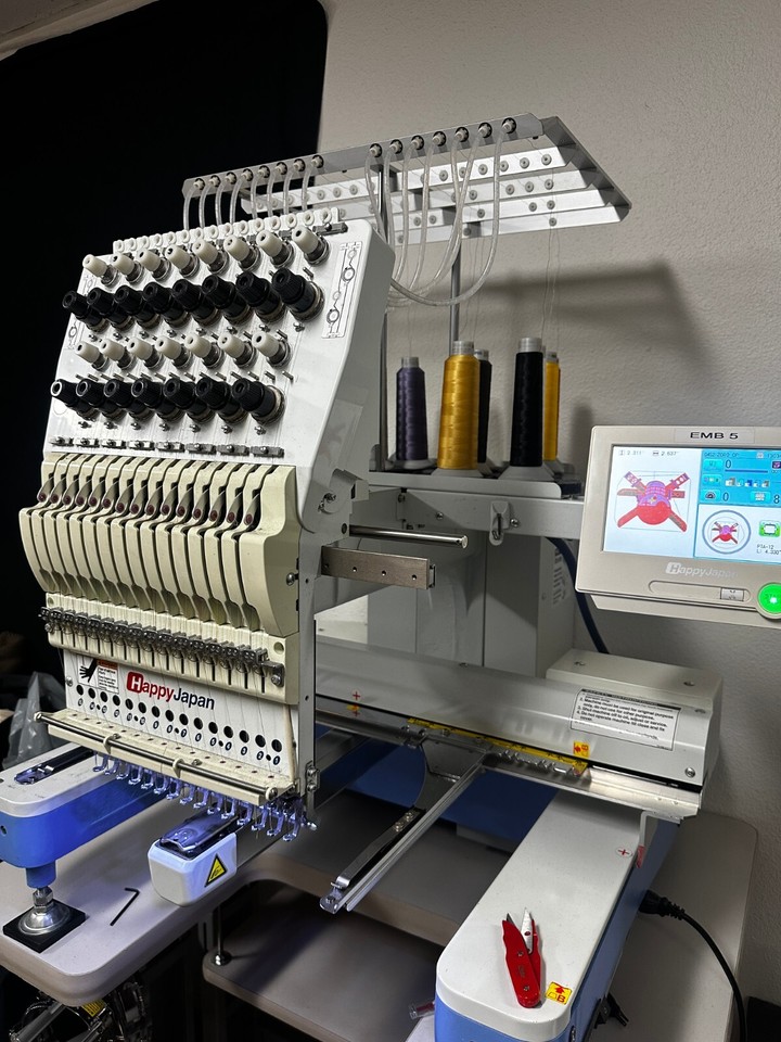 Happy Japan Embroidery Machine HCD2 - 1501 - 40 (2018 Model) | eBay