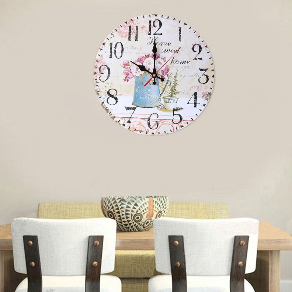 Kids Alarm Clock Wall Clocks for Living Room European Style Bathroom ...