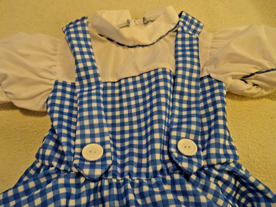 RUBIES WIZARD OF OZ DOROTHY COSTUME, SZ TODDLER (2-4T) SS FULL SKIRT ...
