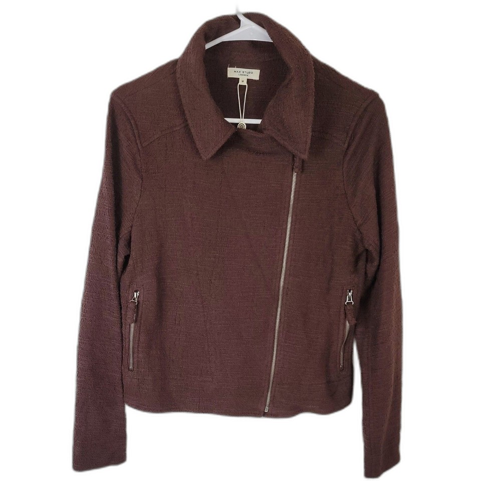 Max Studio London Jacket, New with Tags, Color: Fudge, Size Medium | eBay
