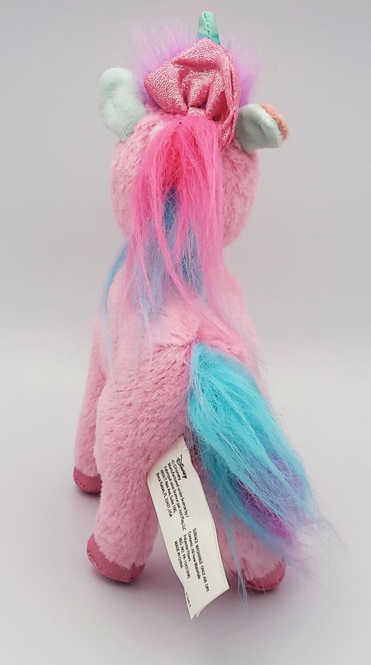 Disney PENELOPE Pink Unicorn Plush Minnie Mouse Bow 9" Tall Soft ...