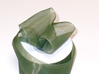Woven sheer organza nylon edge, willow tone organza nylon edge 2"x25Y ...