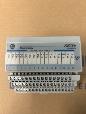 Allen-Bradley Flex I/O 1794-IB16 Input Module with 1794-TB3 Terminal ...
