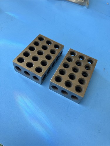 1-2-3"Inch Precision Blocks 23 Holes Set up Block Set Matched Mill | eBay
