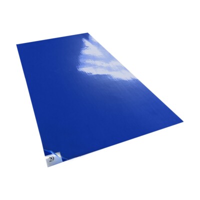 3M Clean-Walk Mat 5836 blue, 25 in x 45 in, 60 sheets per Mat, 4 per ...