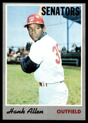 1970 Topps Hank Allen #14 Washington Senators Baseball Card | eBay