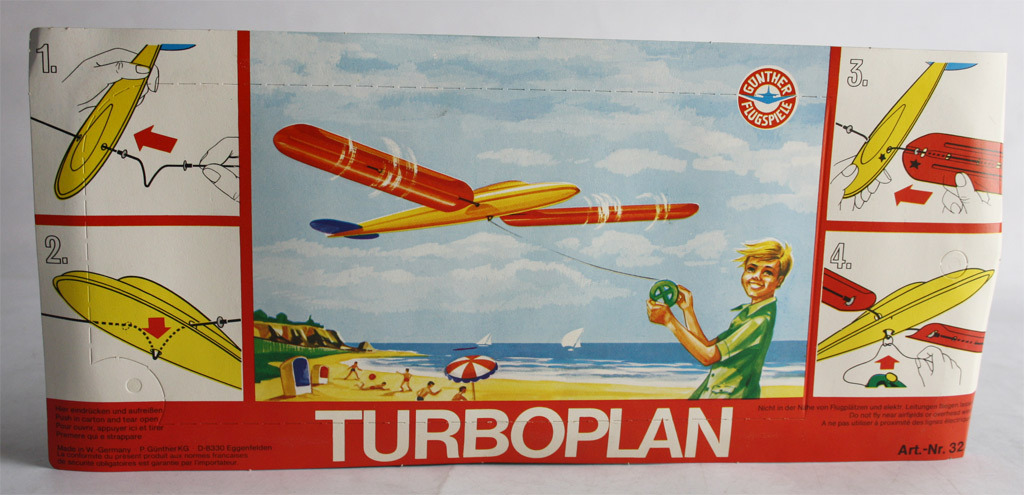 RARE VINTAGE 80'S GUNTHER TURBOPLAN FREEFLIGHT PLANE W. GERMANY NEW ...