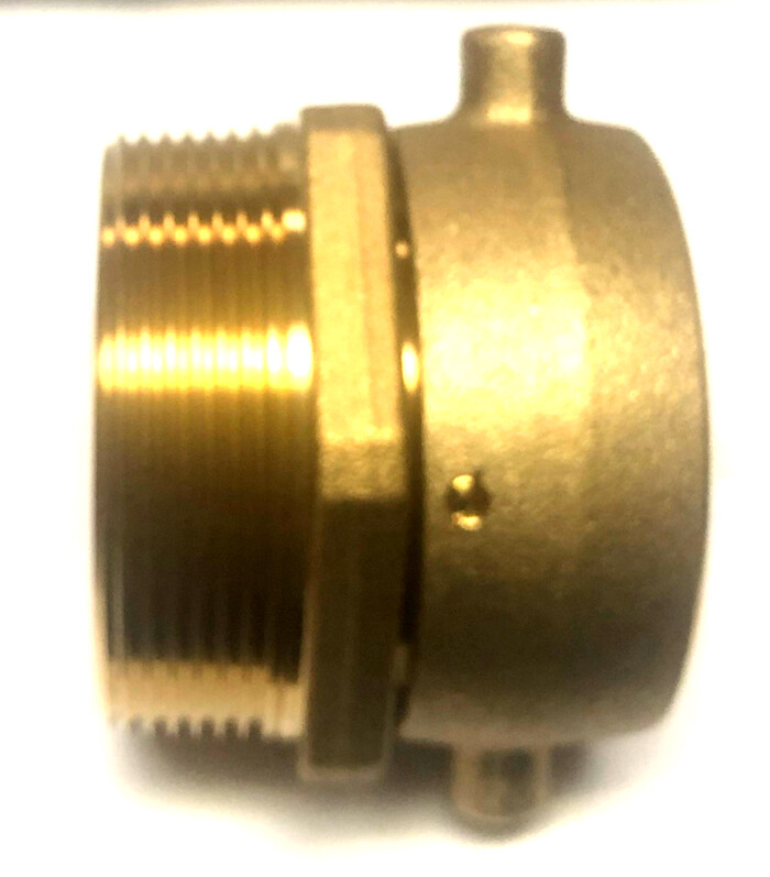 3" Male NPT x 2-1/2" Female Swivel NNI Fire Hose Hydrant Swivel Adapter ...