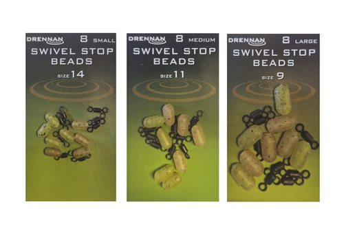 DRENNAN FISHING SWIVEL STOP BEADS SMALL MEDIUM LARGE FEEDER FISHING ...