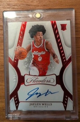 JAYLEN WELLS 2024-25 FLAWLESS ROOKIE AUTOGRAPH RUBY RC AUTO /15 | eBay