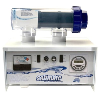Saltmate SMT200 Deluxe Standard Saltwater Chlorinator w/Timer & Battery ...