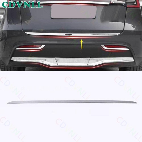 For Tesla Model Y 2020-2024 Chrome Steel Car Rear Tailgate Trunk Lid ...