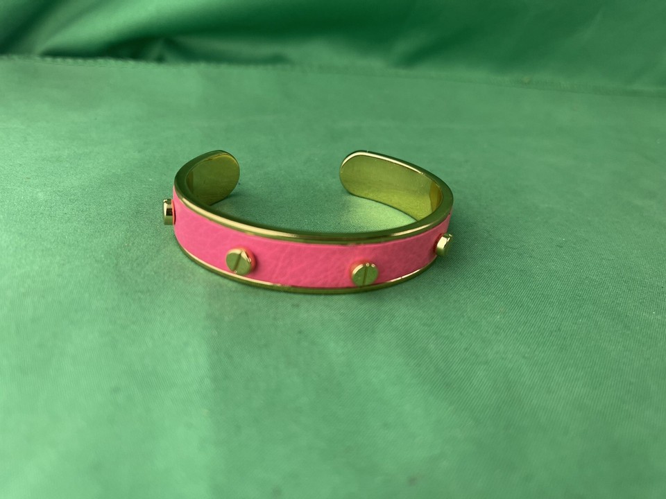 C Wonder Open Cuff Bangle Bracelet Pink Gold Tone | eBay