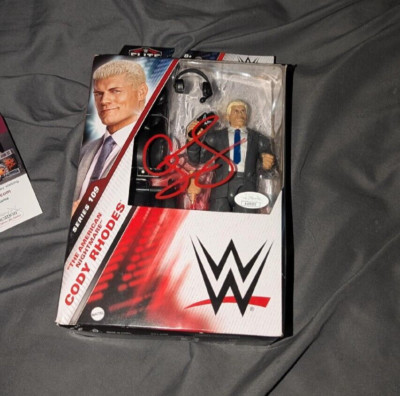 WWE CODY RHODES SIGNED AUTOGRAPHED ELITE FIGURE SERIES 109 + JSA | eBay