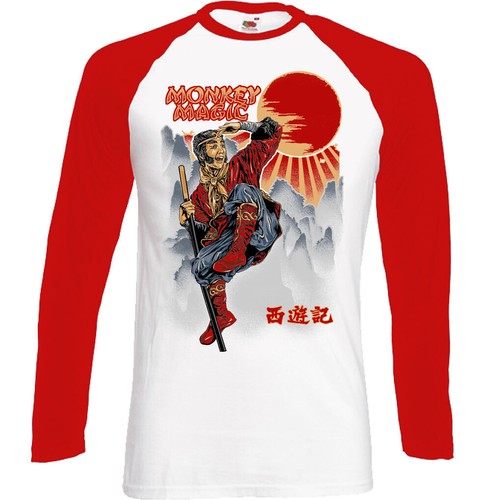 MONKEY MAGIC T-SHIRT Mens Retro Chinese Fantasy TV Show Martial Arts 70 ...