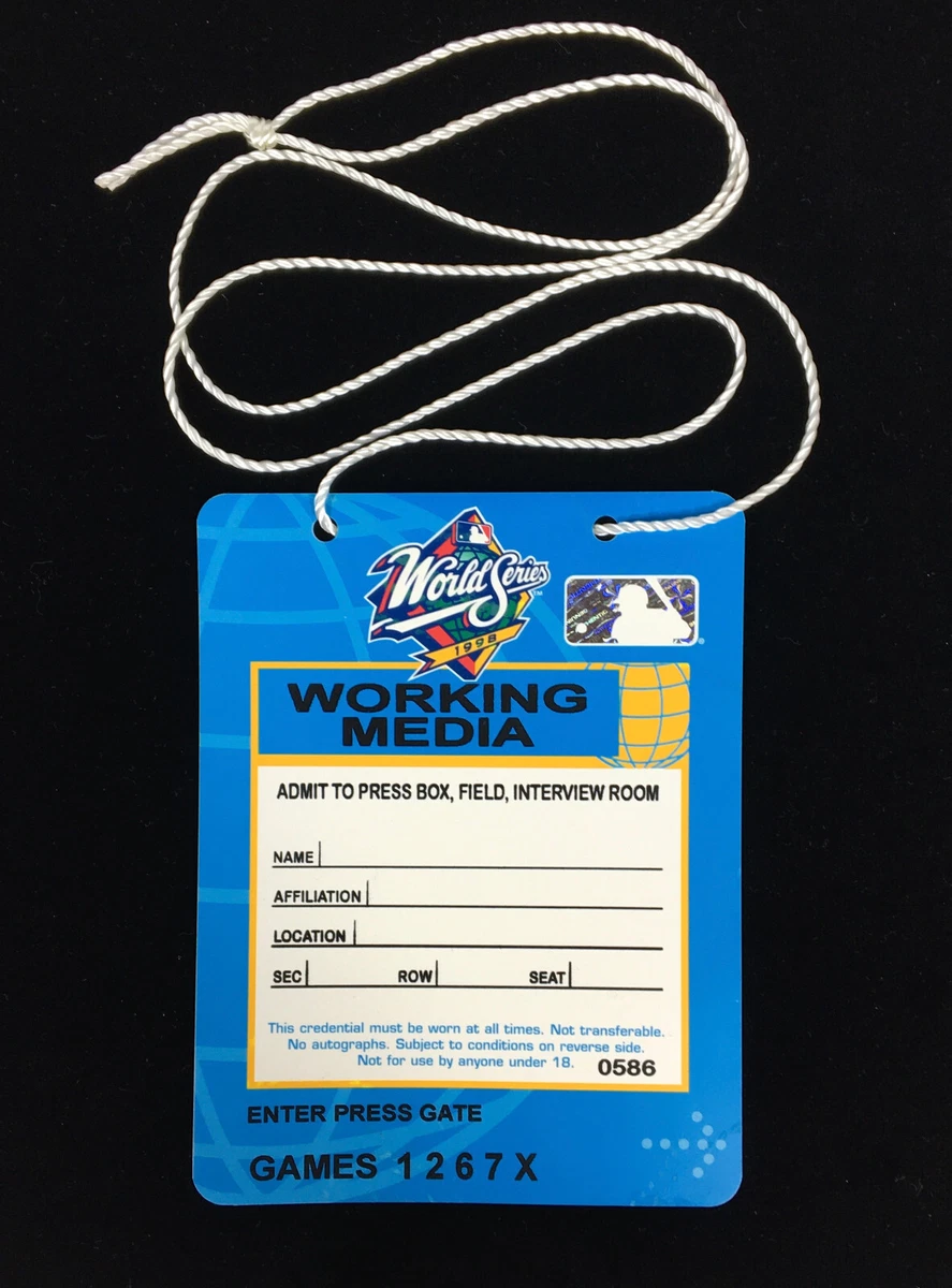 Yankees Press Pass Cards