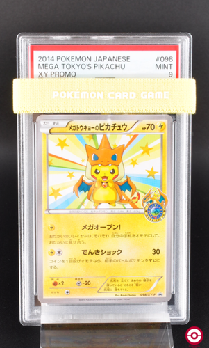 PSA 9 Mega tokyo's Pikachu 098/XY-P XY Promo Japanese Pokemon Card 2014 ...