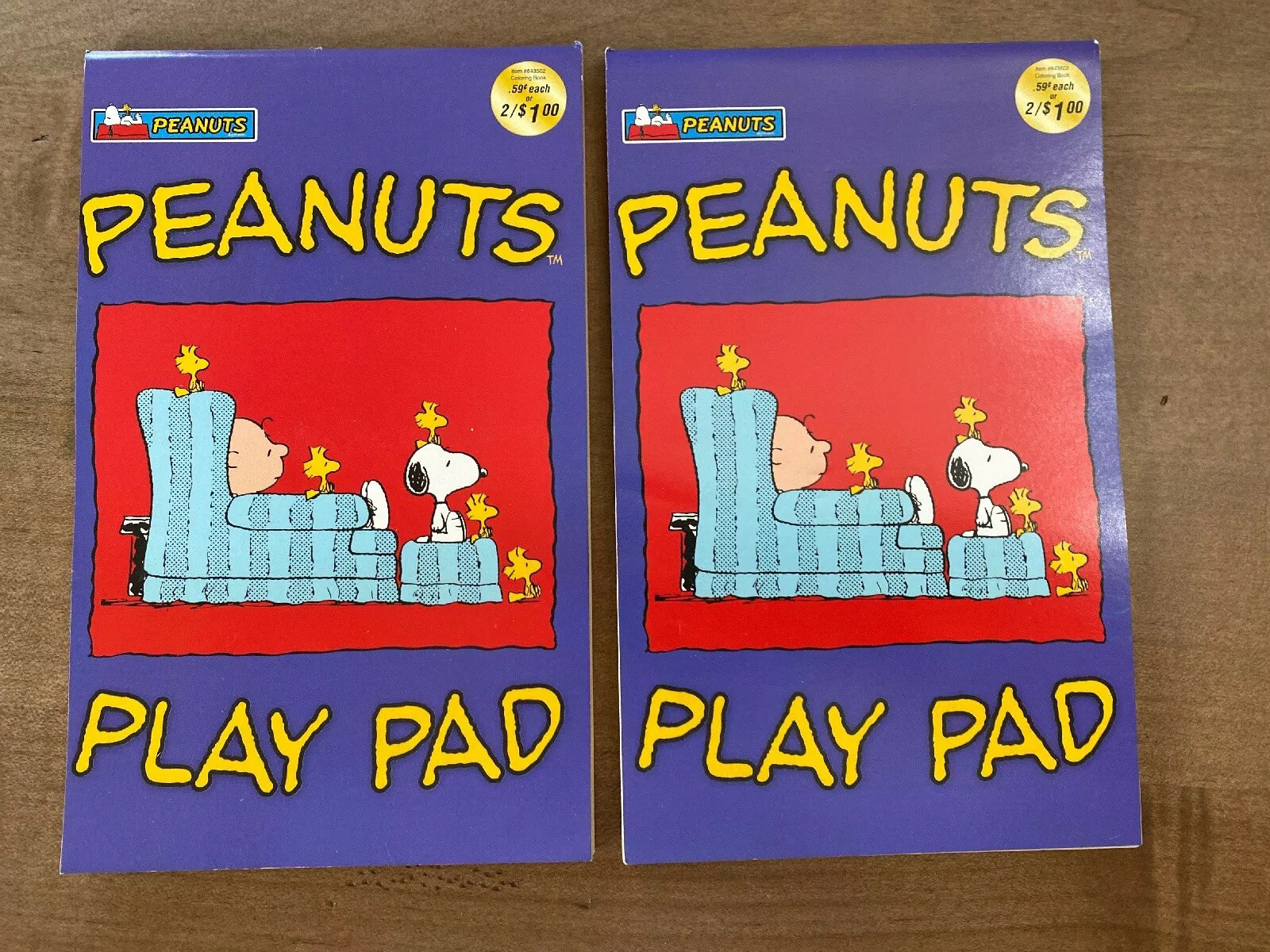 Lot Of 2 - PEANUTS PLAY PADS - Coloring-Mazes-Puzzles - 2004 - BRAND ...