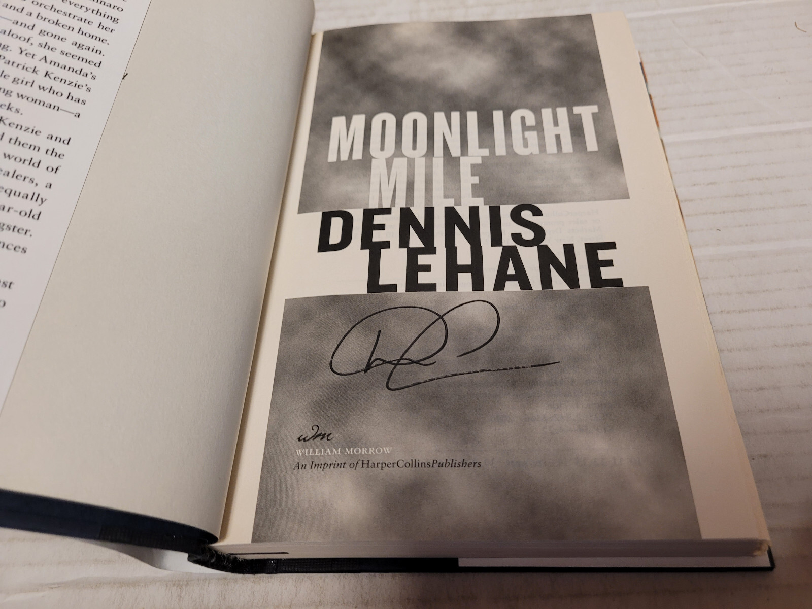 Moonlight Mile by Dennis Lehane (2010, Hardcover) SIGNED 1st/1st ...