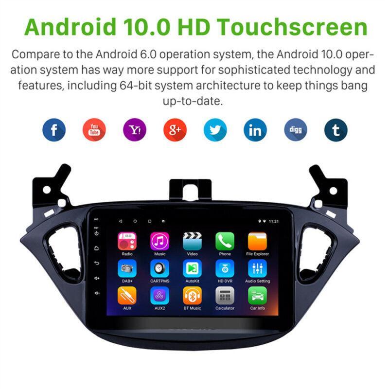 Android 10.0 Car GPS Navigation Player WiFi 8" For Opel 2015-19 Corsa ...