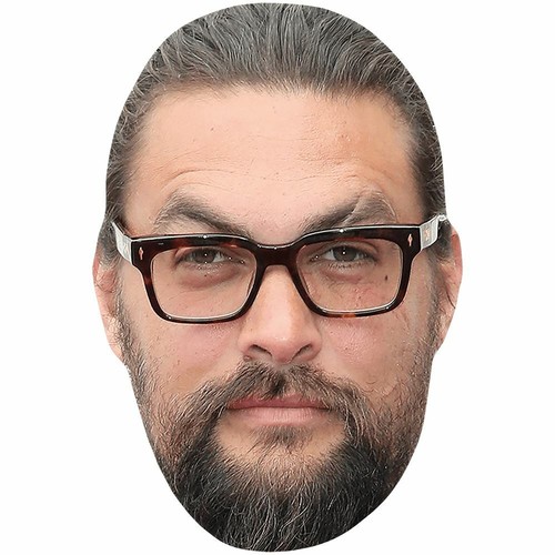 Jason Momoa (Glasses) Celebrity Mask, Flat Card Face | eBay