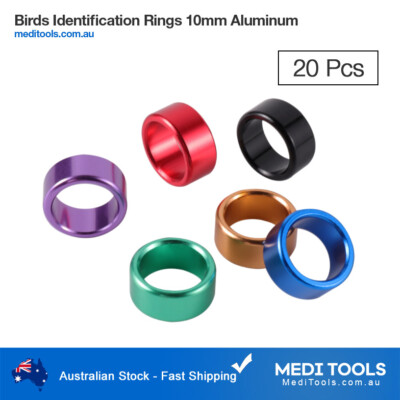 Birds Leg Rings 10mm, Parrots, Tags, Identification, Bands, Aluminum ...