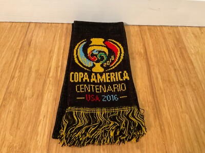 Copa America Centenario USA 2016 Final Match Soccer Scarf 14" Black ...