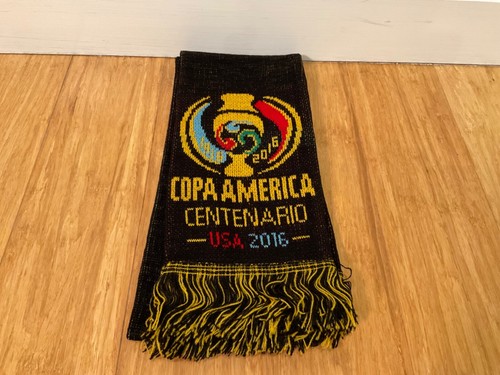 Copa America Centenario USA 2016 Final Match Soccer Scarf 14" Black ...