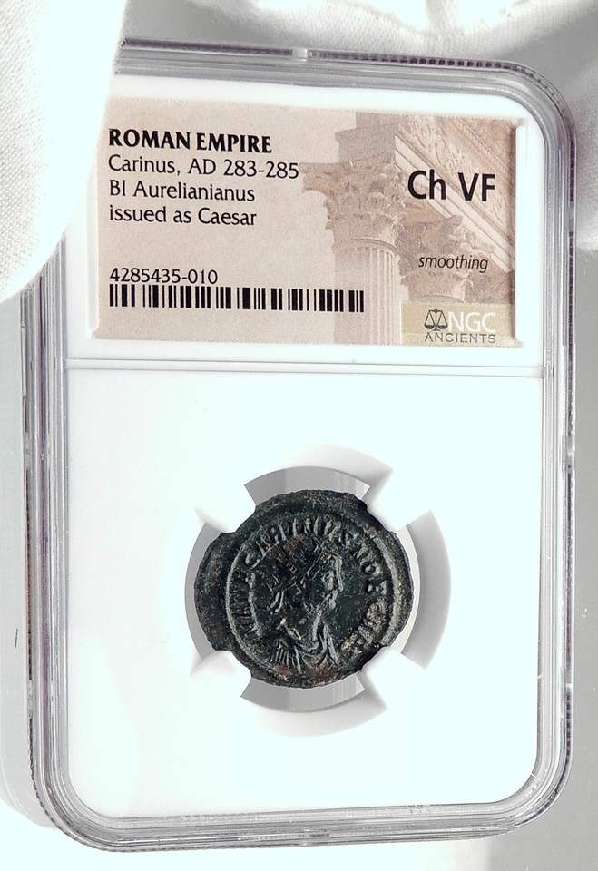 CARINUS as CAESAR Authentic Ancient 282AD Rome Genuine Roman Coin NGC ...