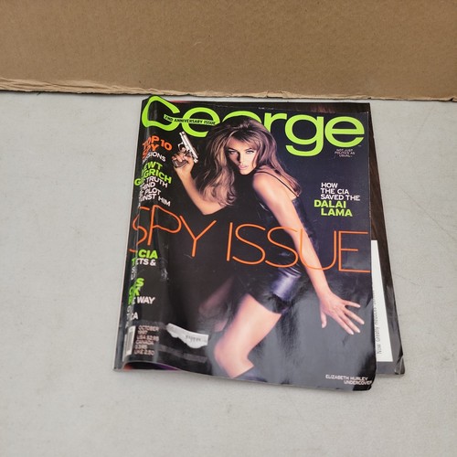George Magazine October 1997 Elizabeth Hurley Cover Spy Issue | eBay