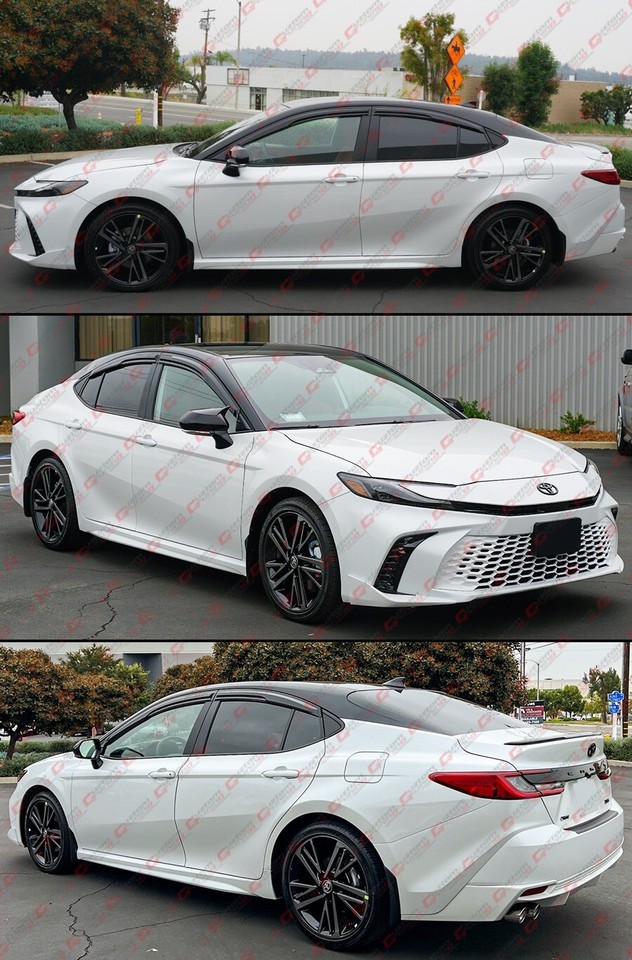 FOR 2025 TOYOTA CAMRY M STYLE JDM 3D WAVY DOOR WINDOW VISOR RAIN GUARD ...