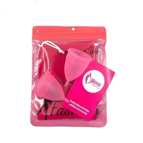 2 Pack Medical Grade Silicone Menstrual Cups - Feminine Hygiene ...
